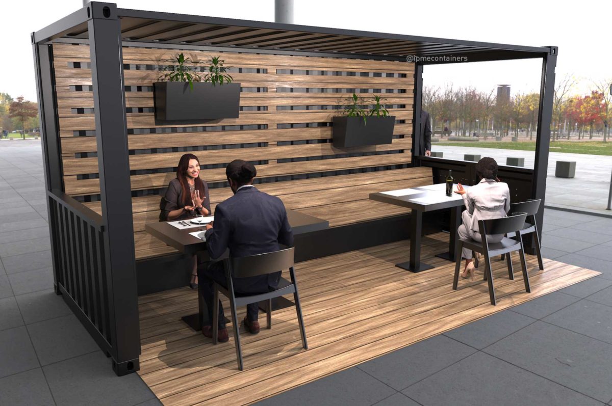 Shipping Container Outdoor Seating for Restaurants | IPME