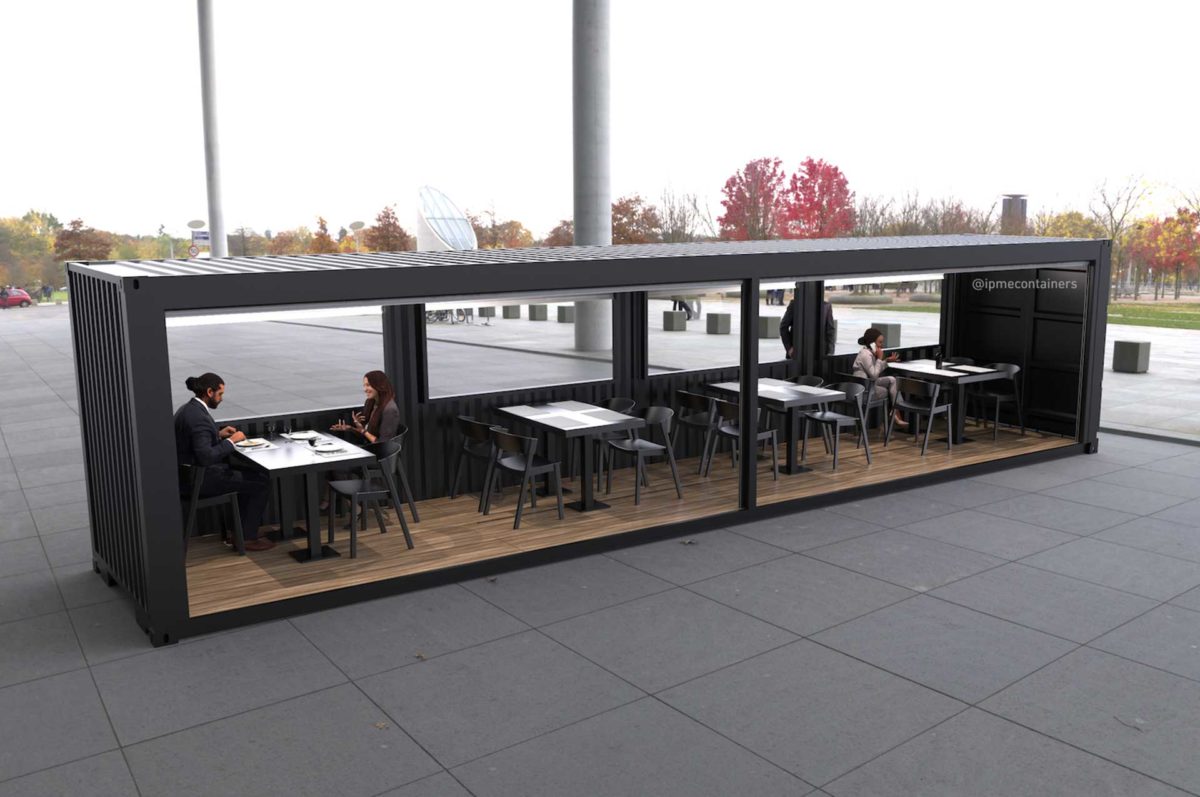 Shipping Container Outdoor Seating for Restaurants | IPME
